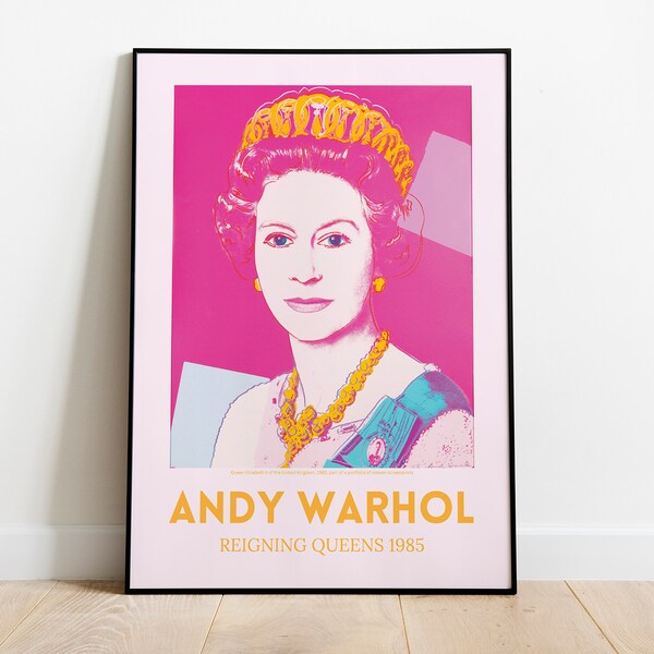 Warhol Queen Elizabeth Print - Etsy