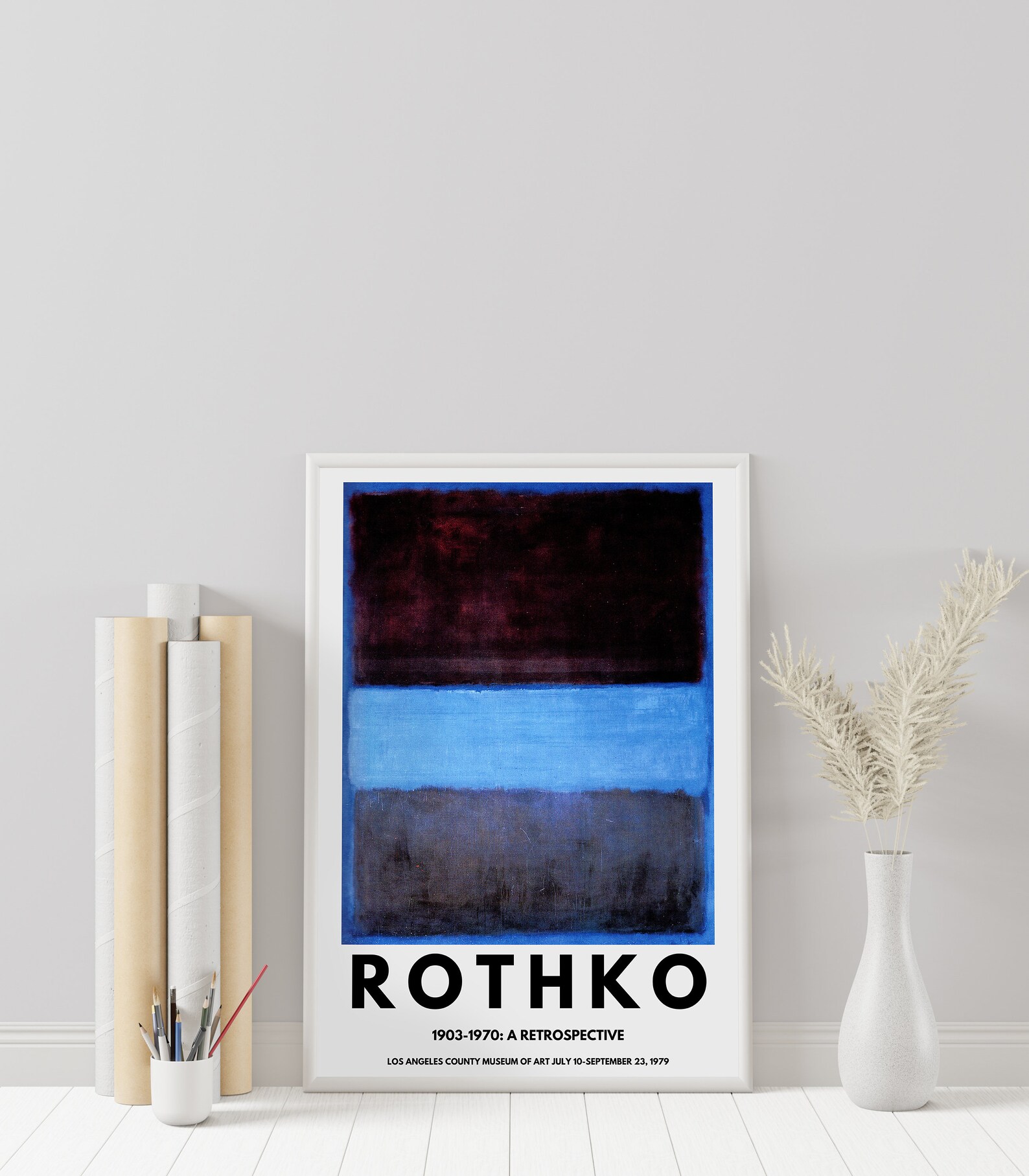 Mark Rothko Exhibition Poster Rothko Blue Art Print Abstract - Etsy