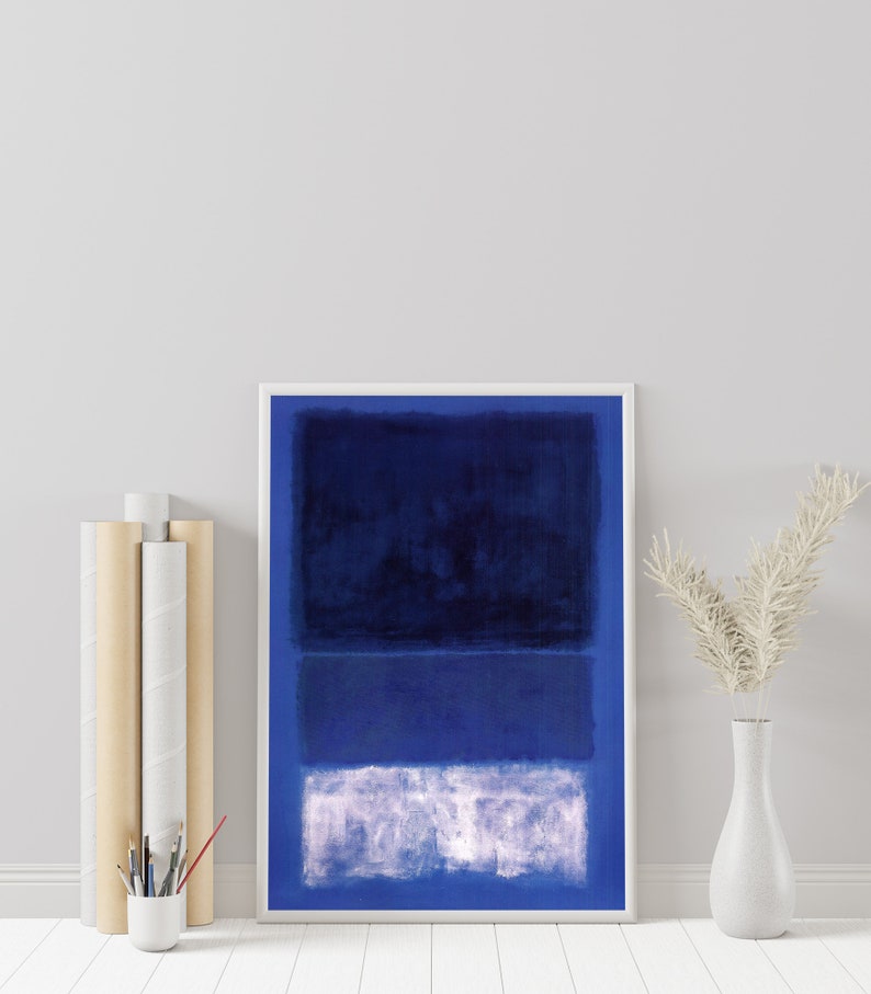 Mark Rothko Poster Rothko Blue Art Print Abstract - Etsy