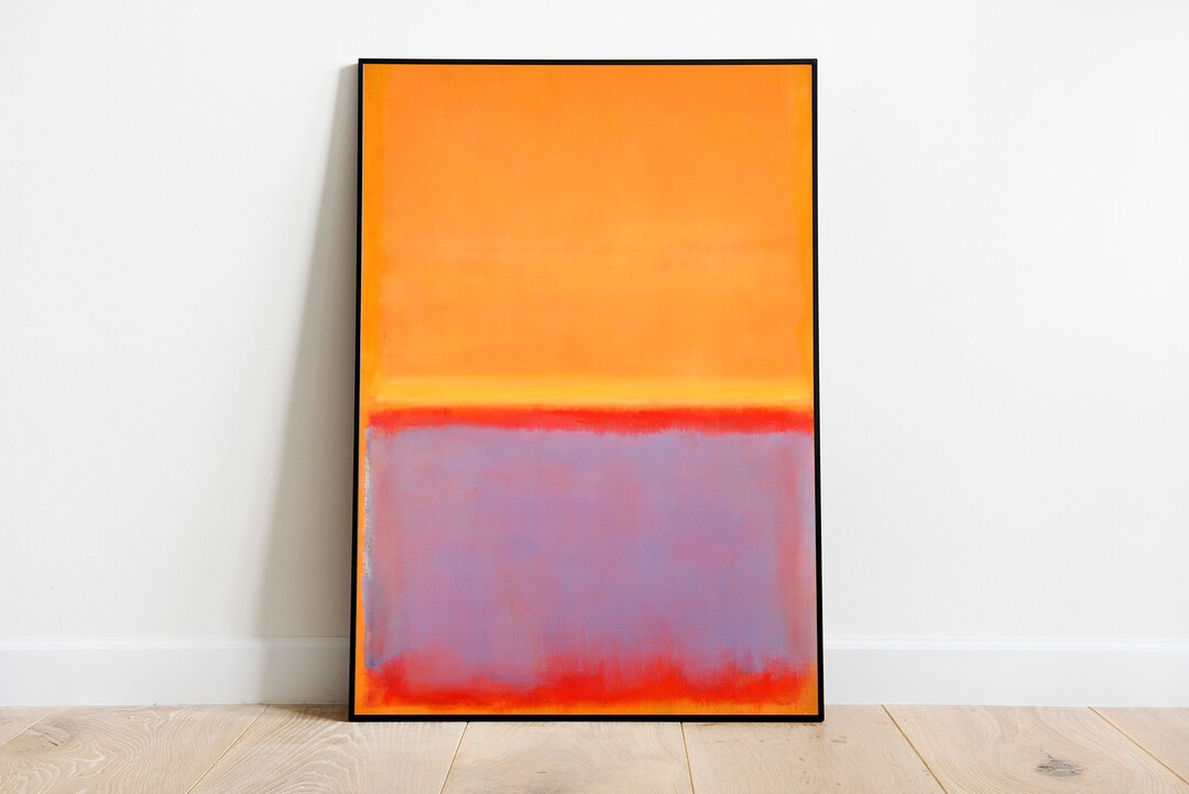 Mark Rothko Yellow and Purple Poster, Rothko Colorful Art Print ...