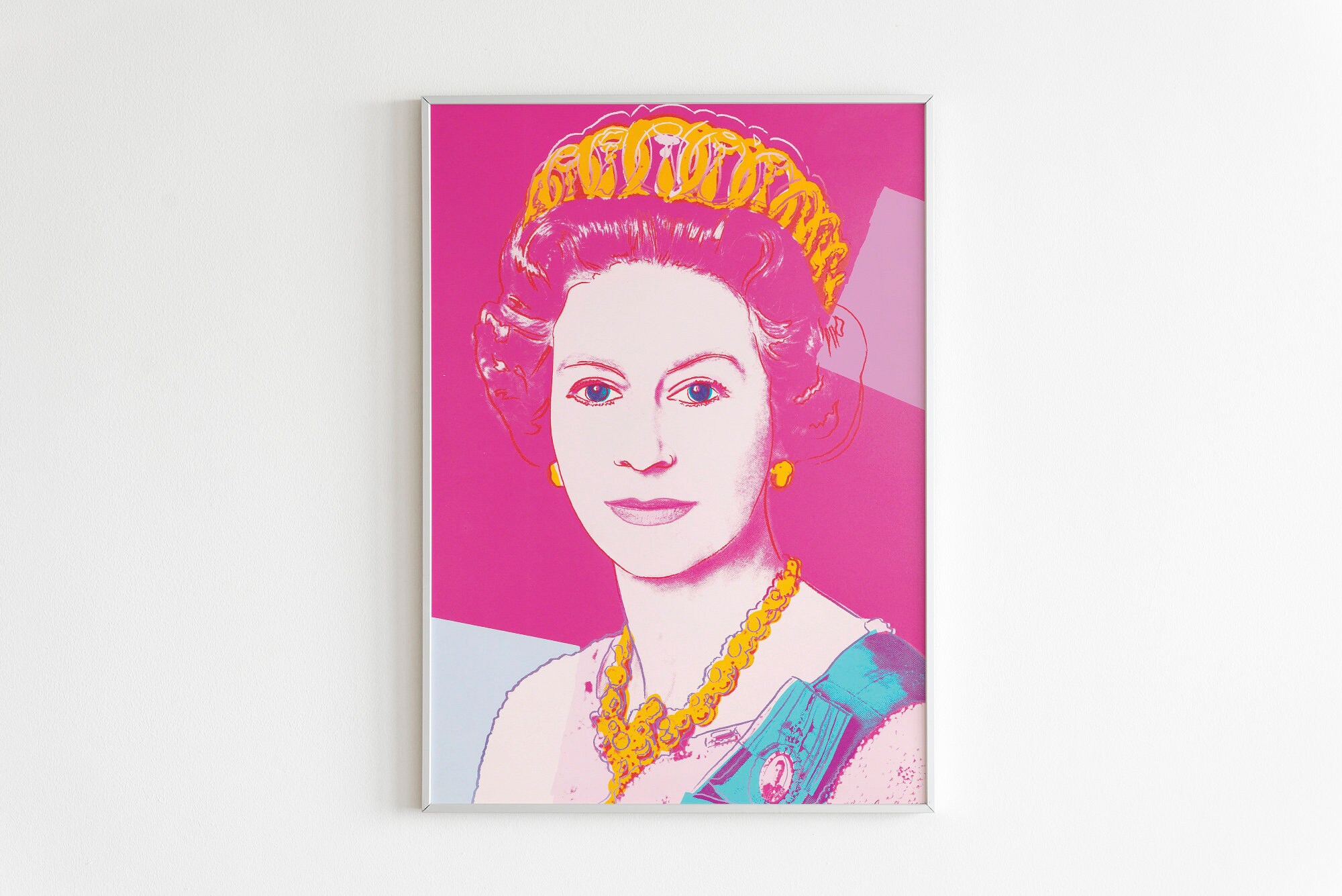Andy Warhol Queen Elizabeth Poster British Royal Pop Art - Etsy