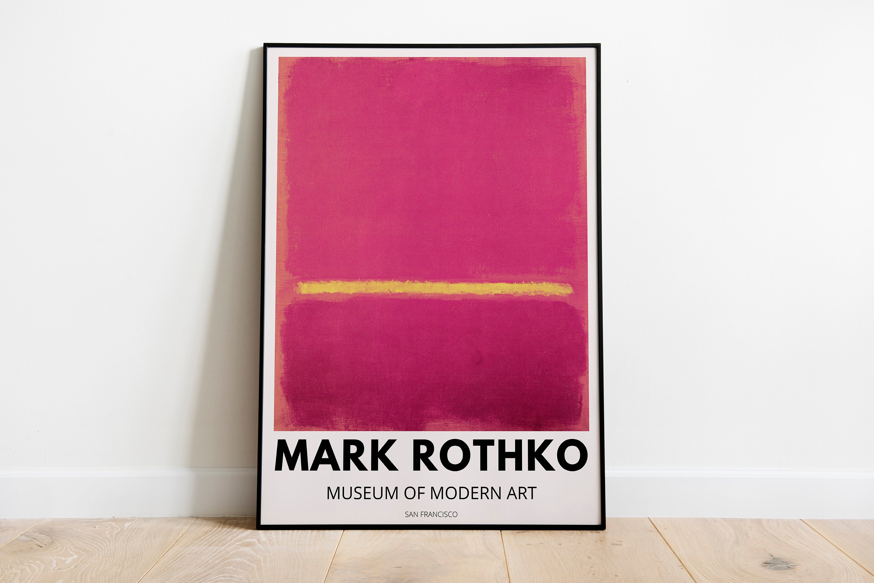 Mark Rothko Exhibition Poster Rothko Pink Art Print | Etsy