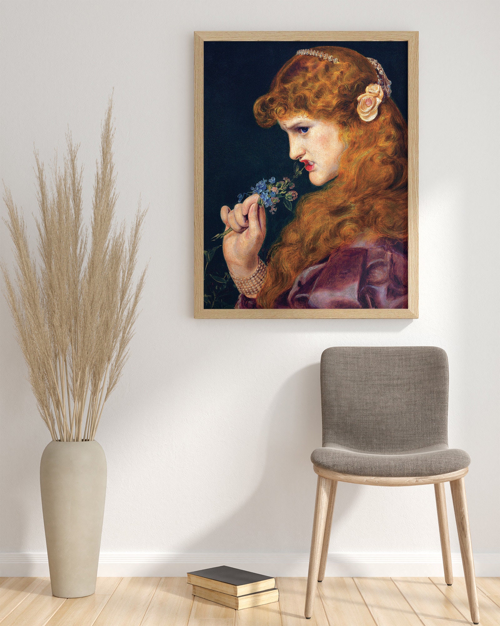 Frederick Sandys Love's Shadow Poster Vintage Girl With - Etsy