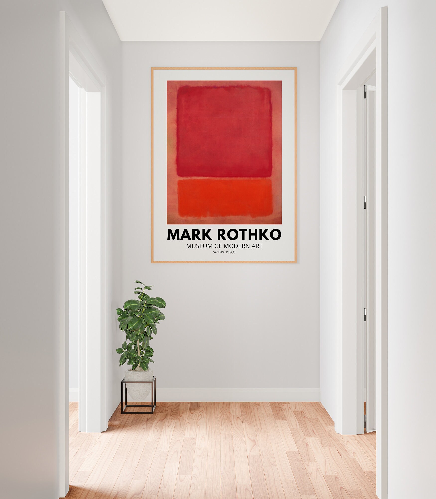 Mark Rothko Red Exhibition Poster Rothko Abstract Painting - Etsy