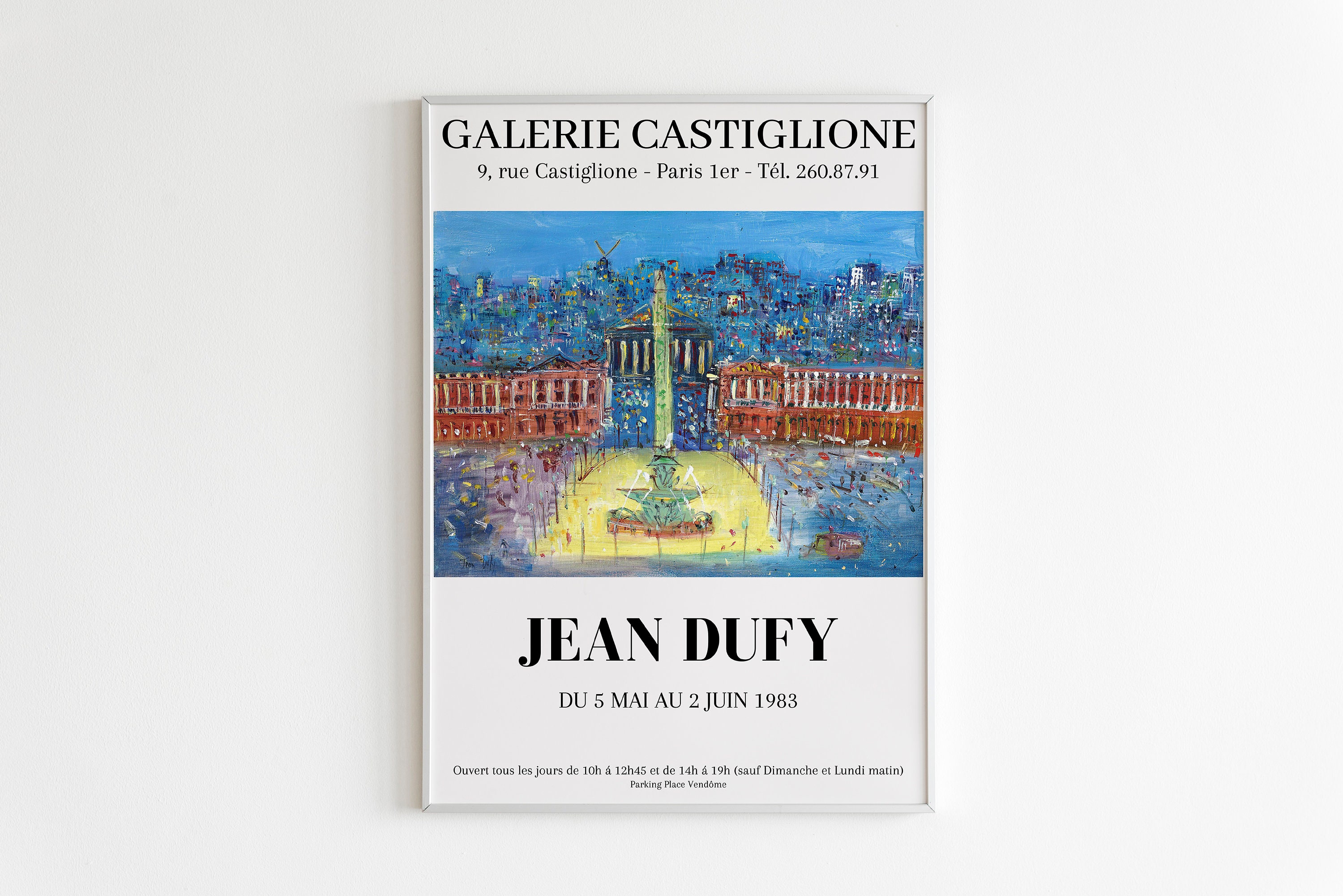 Jean Dufy Exhibition Poster Place De La Concorde Poster | Etsy