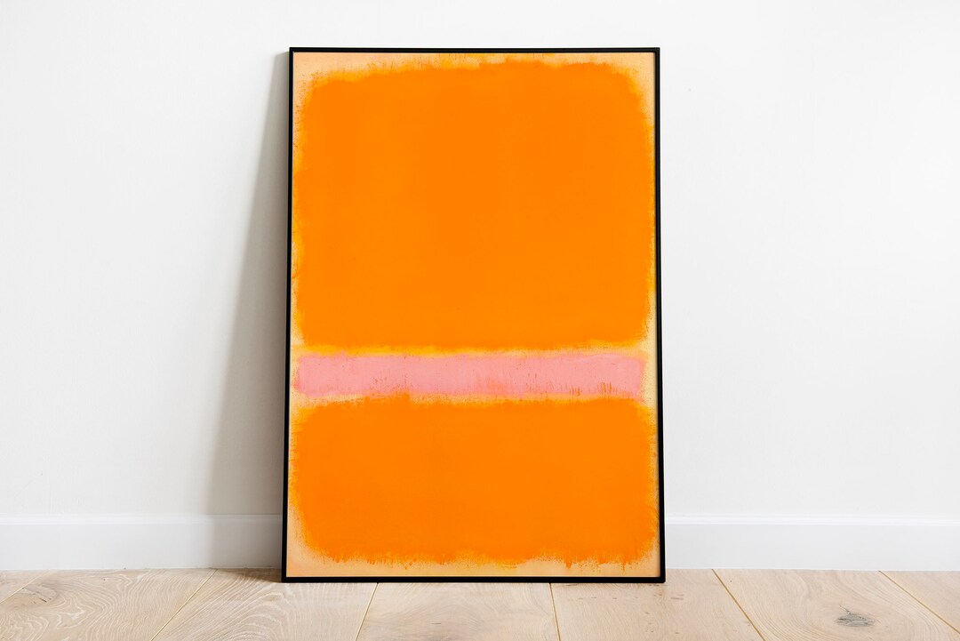 Mark Rothko Orange and Pink on Yellow, Rothko Minimalism Wall Art ...