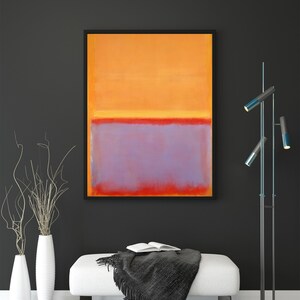Mark Rothko Yellow and Purple Poster, Rothko Colorful Art Print ...