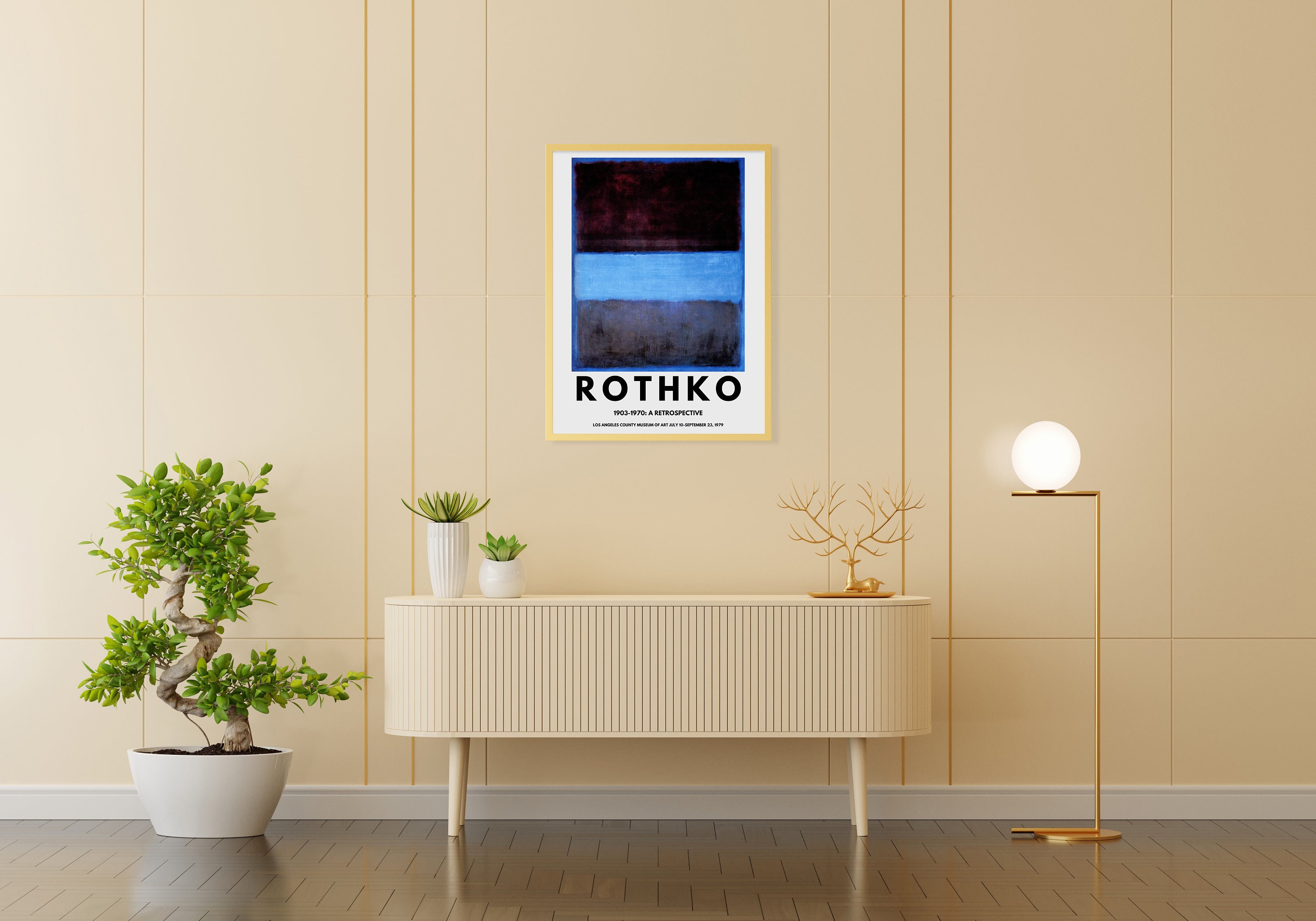 Mark Rothko Exhibition Poster Rothko Blue Art Print Abstract - Etsy