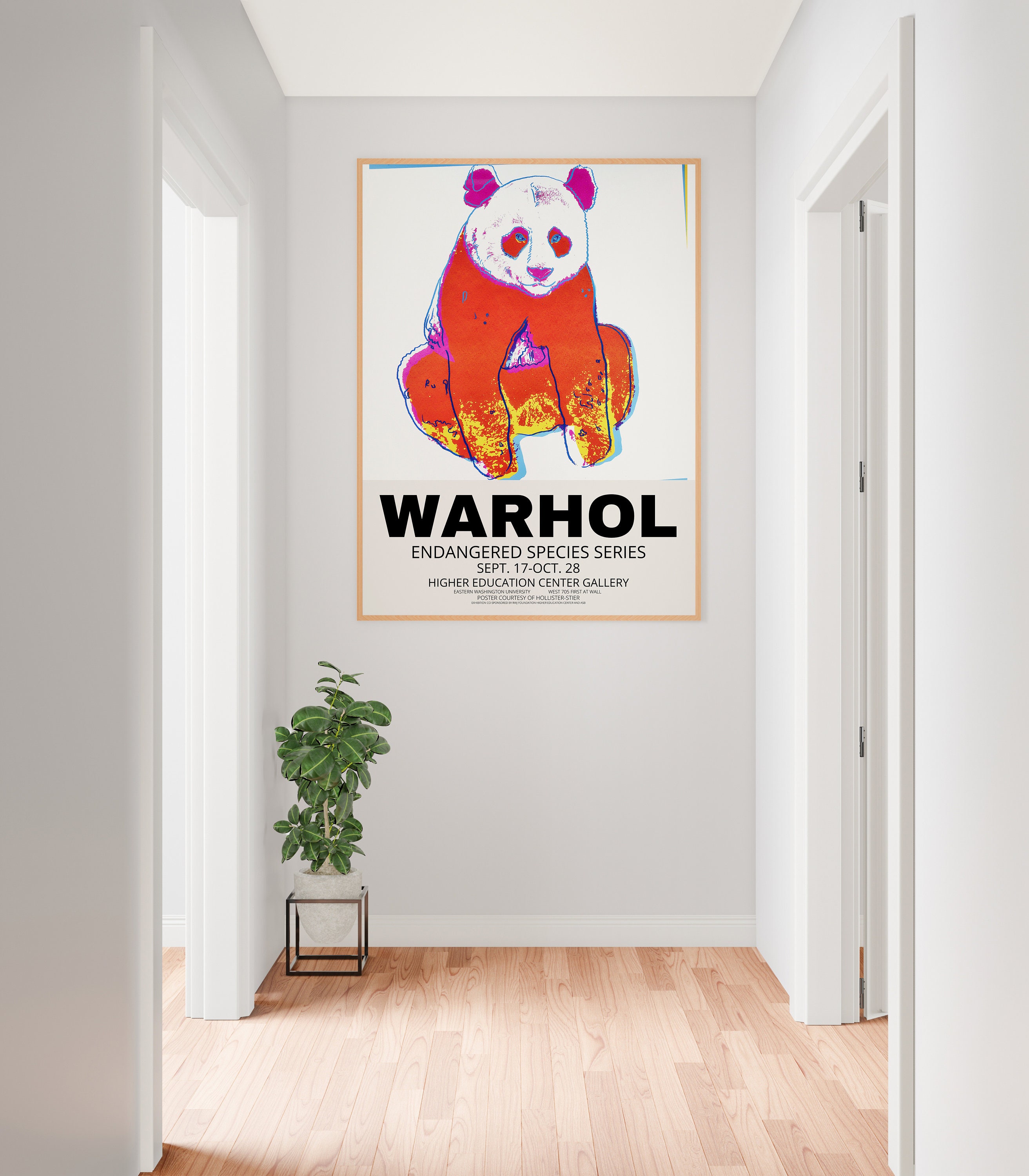 Andy Warhol Endangered Species Series Giant Panda Exhibition - Etsy