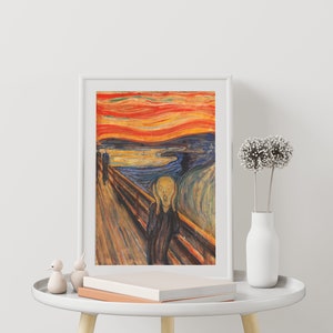 Edvard Munch the Scream 1893, Dark Expressionism, Anxiety, Moody Wall ...