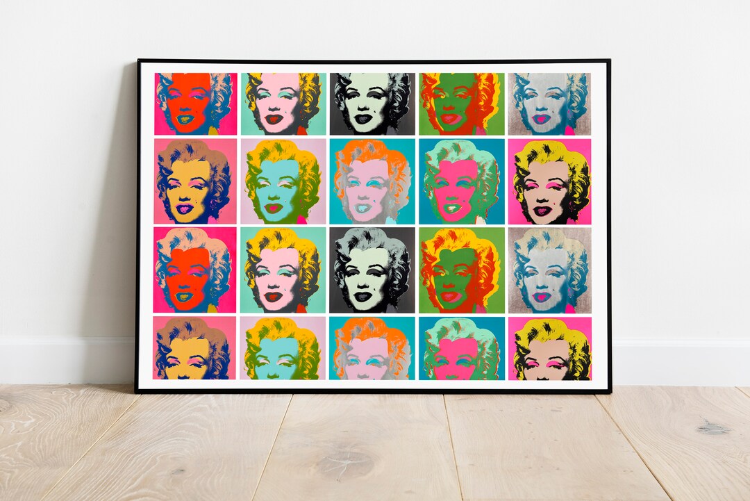 Marilyn Monroe Andy Warhol Poster, Ten Marilyns Pop Art Print, Mid ...