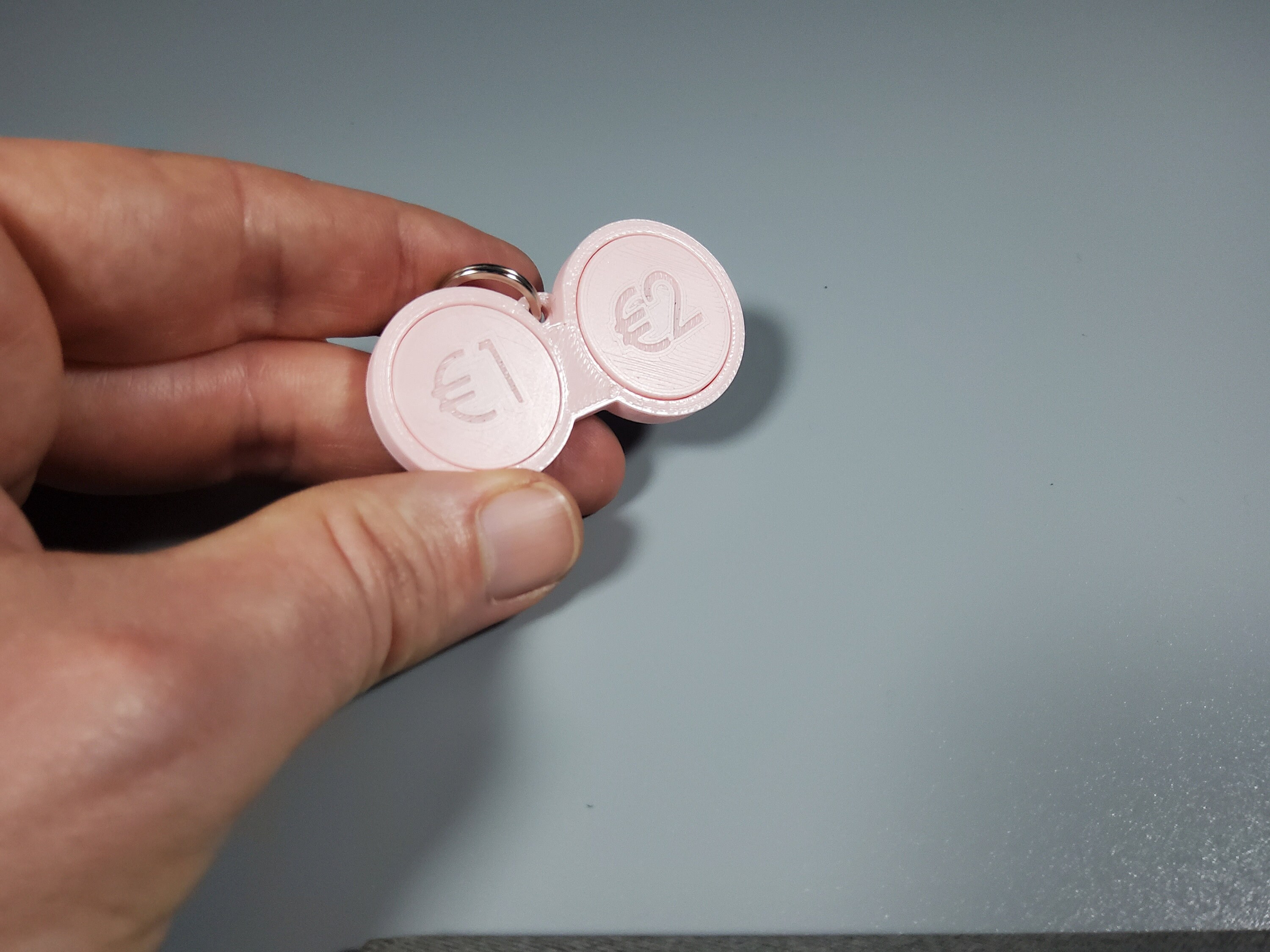 Magnetic Trolley Token 1 euro and 2 euro | Etsy