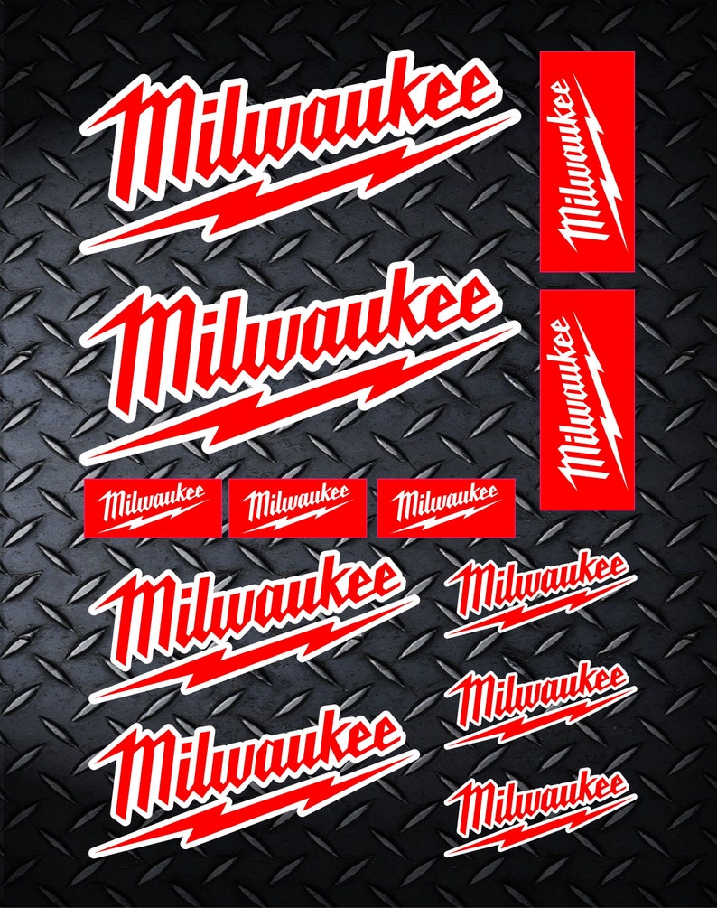 Kit A4 stickers vinyl Milwaukee Tools | Etsy
