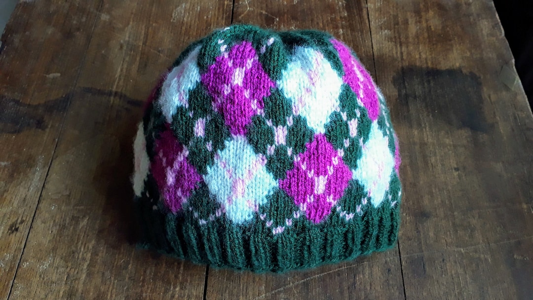 Argyle Hat Knitting Pattern - Etsy