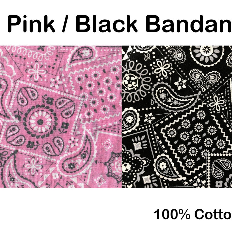 Pink Bandanas - Etsy