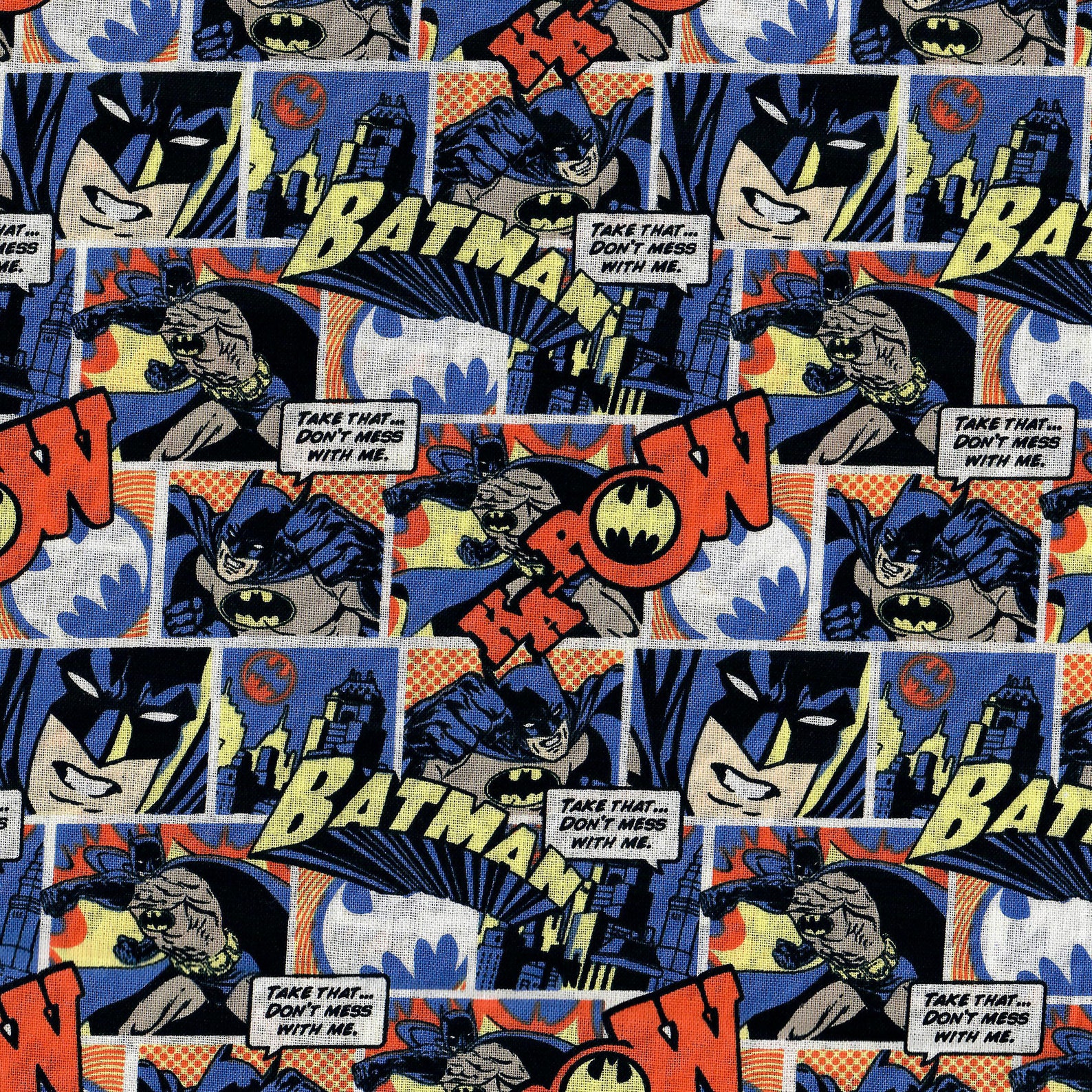 Batman Comic Strip Cotton Fabric Sold by the 1/4 Yard-quantity - Etsy