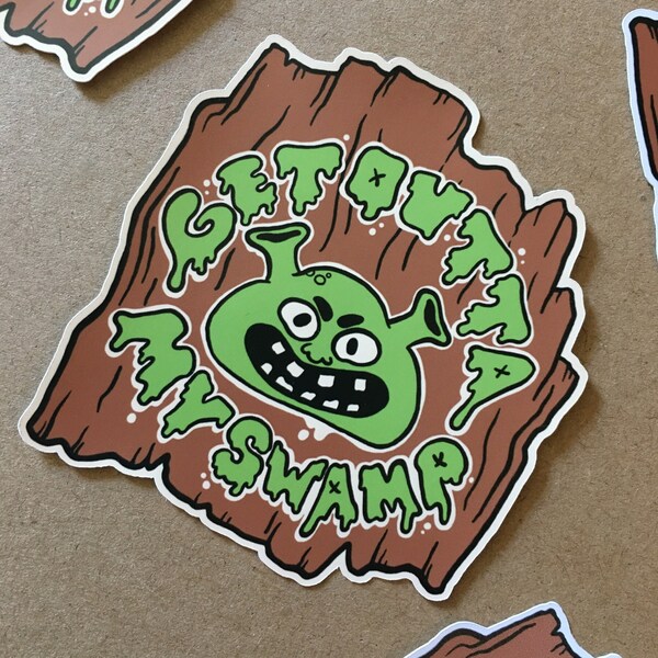 Shrek Swamp Sticker - Etsy