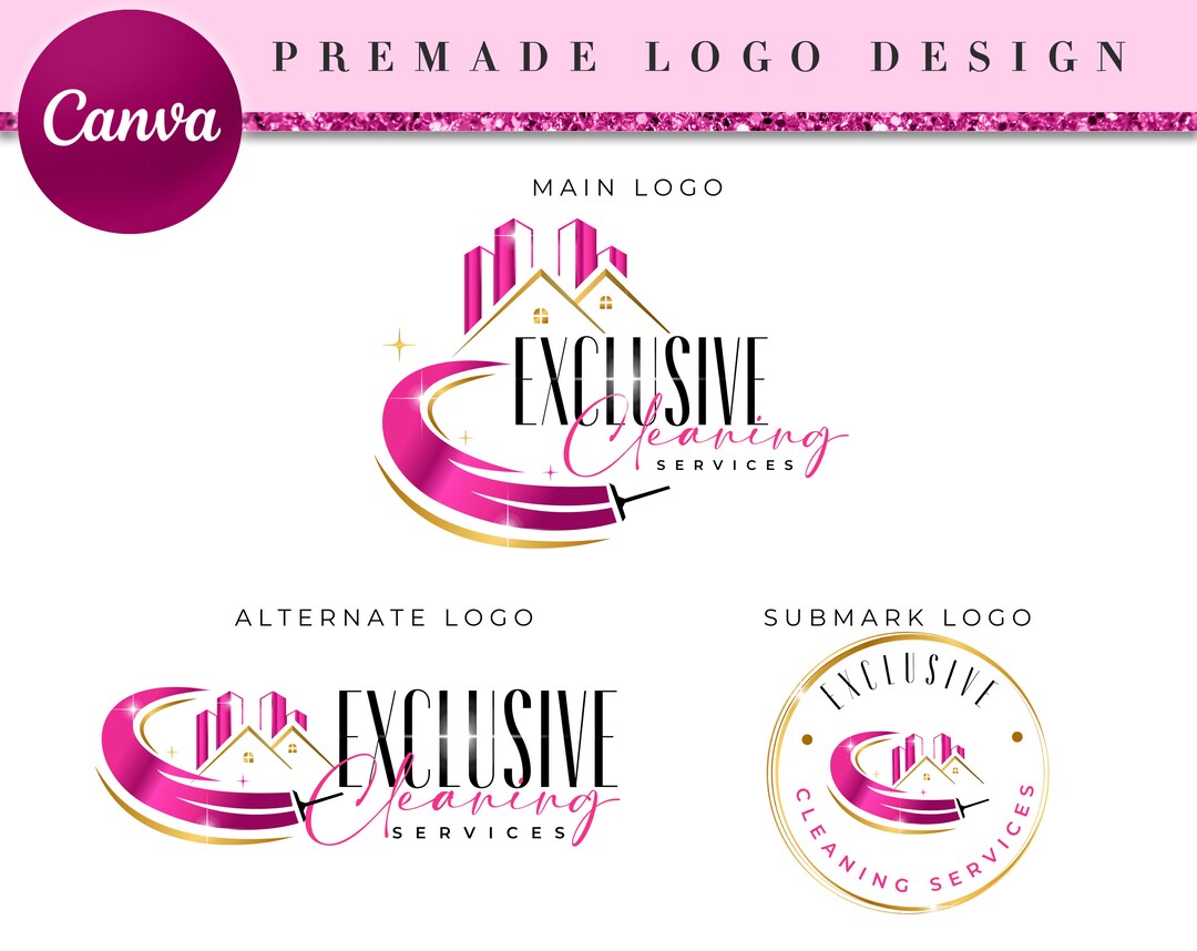 Housekeeping Logo Design Template, Home Cleaning, House Cleaning, House ...