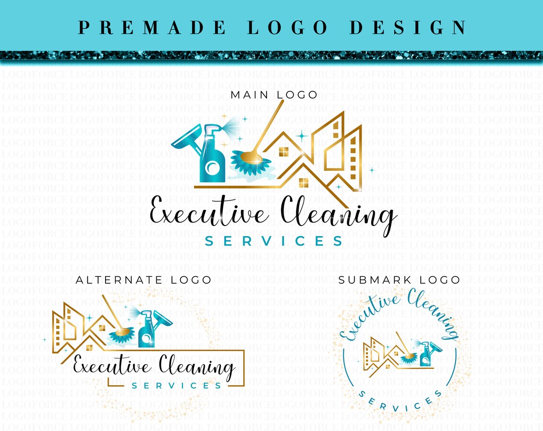 Cleaner Service Logo, DIY Cleaning Business Logo Template, House ...