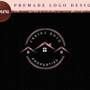 Canva Luxury Gold Realtor Logo, Real Estate Logo Design, Real Estate ...