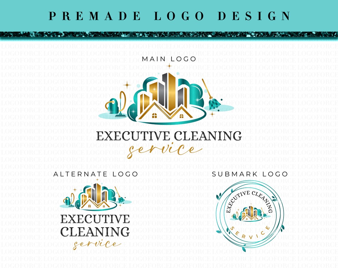 Cleaning Service Logo, DIY Home Cleaning Business Logo Template, House ...