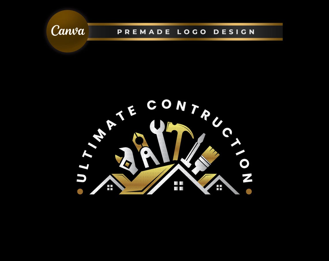 House Construction Logo, Home Repair, Builder Logos, Home Improvement ...