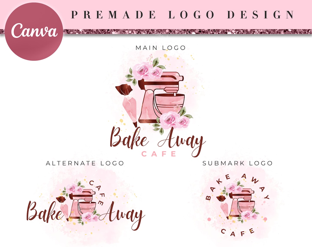 Mixer Logo, Bakery Logo, Boho Bakery Logo, Baker Logo, Bakery Logo ...
