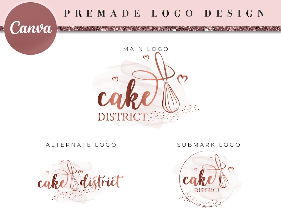 Baking Logo Template, Bakery Logo Stickers, Cake Logo Design, Bakery ...