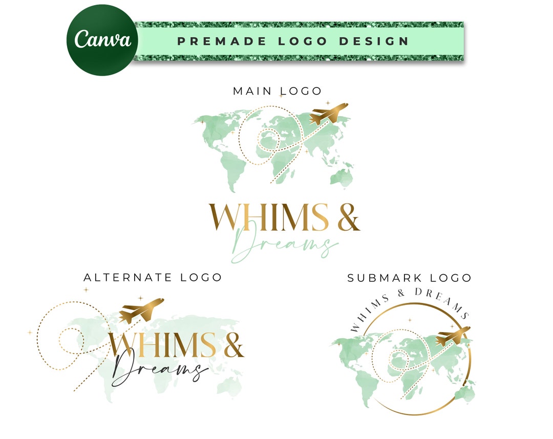 Luxury Travel Logo, Map Logo, Travel Business Logo Designs, Travel ...