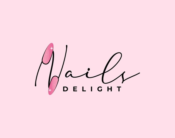 Nail Logo Design Custom Nail Salon Logo Nail Artist Logo - Etsy