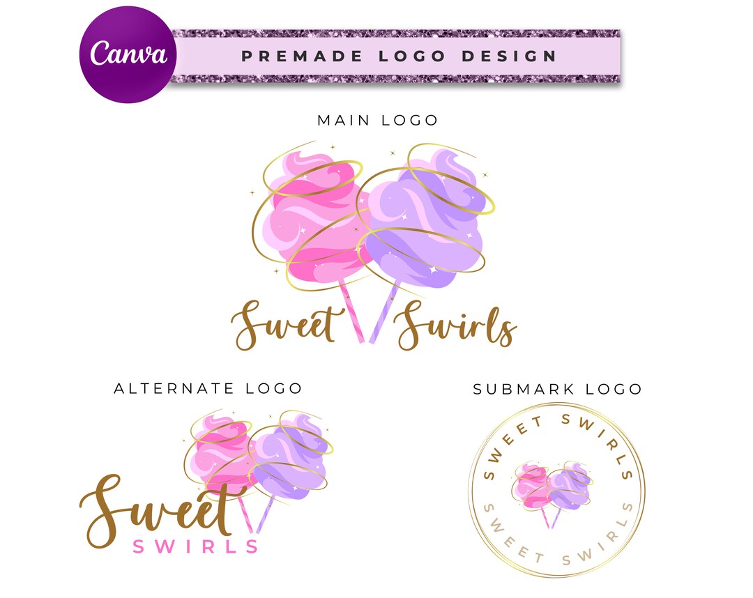 Cotton Candy Png, Pink Cotton Candy Logo Design, Cotton Candy Labels ...