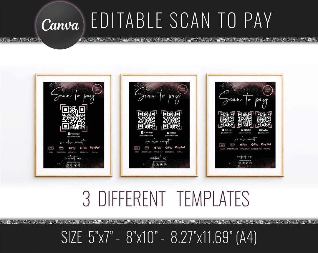 Cash App Birthday, Cash App Sign, Venmo Sign for Tips, Payment Sign ...