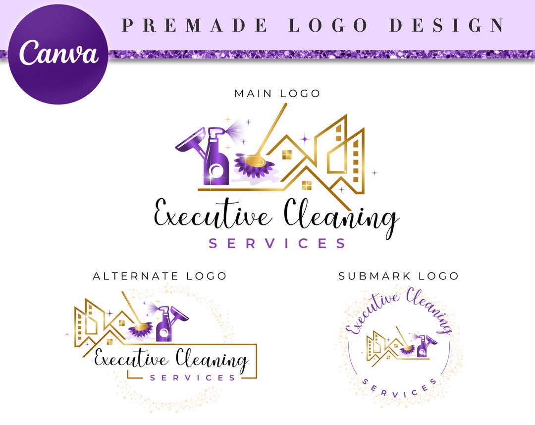 Housekeeping Cleaning Logo Design, Cleaning Service Logo Template, DIY ...