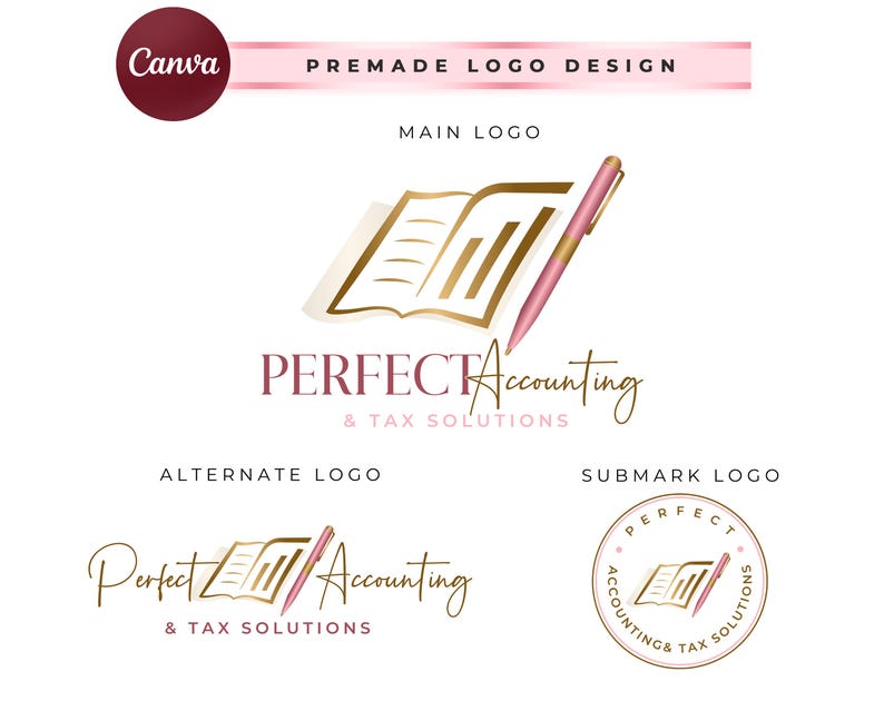 Accounting Logo, Accounting Logo Design, Bookkeeping Logo, Tax Logo ...