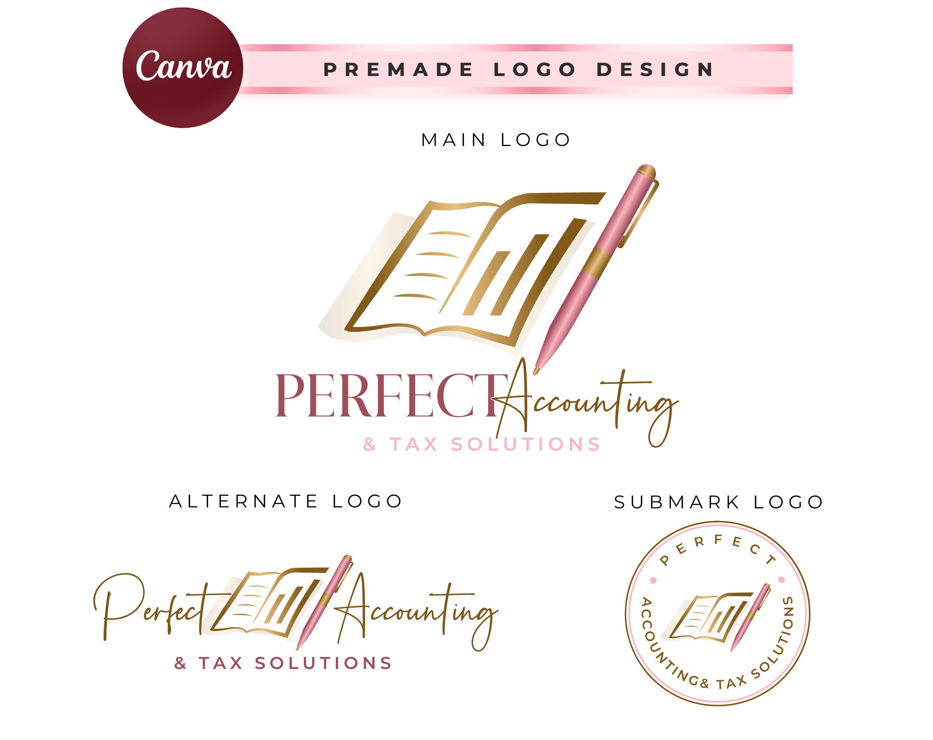 Accounting Logo, Accounting Logo Design, Bookkeeping Logo, Tax Logo ...