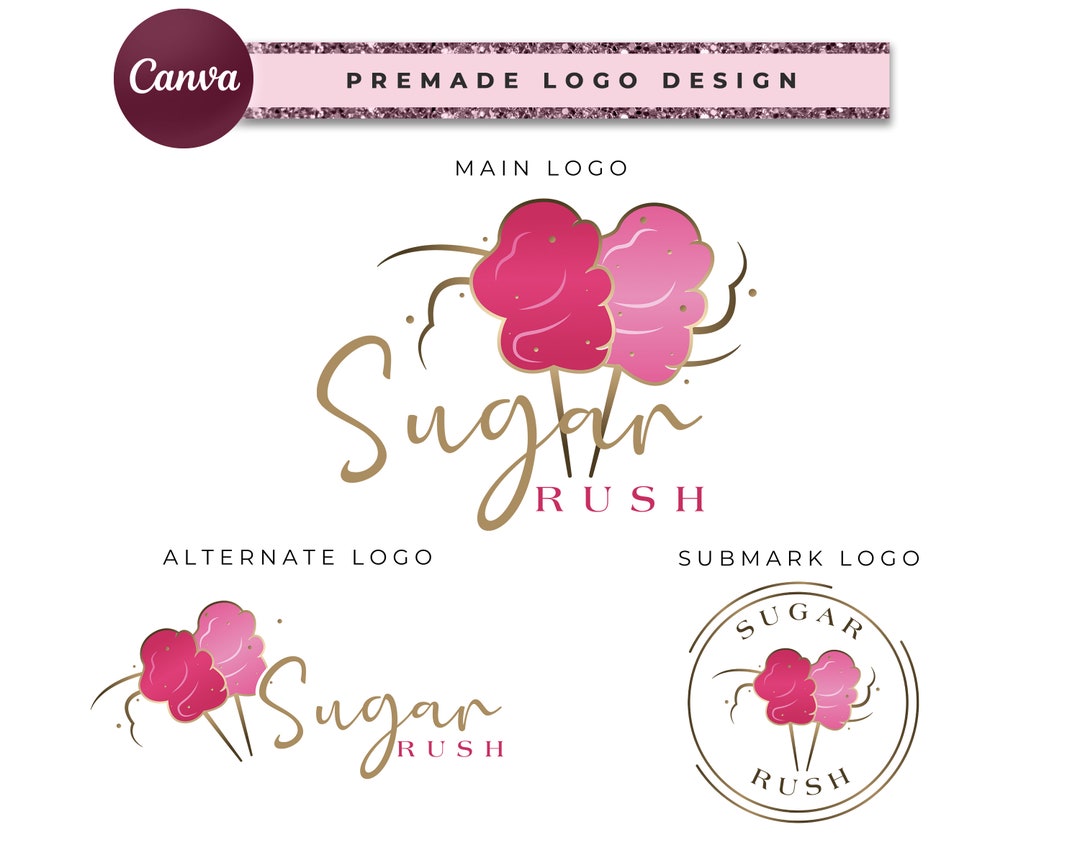 Cotton Candy Png, Pink Cotton Candy Logo Design, Cotton Candy Labels ...