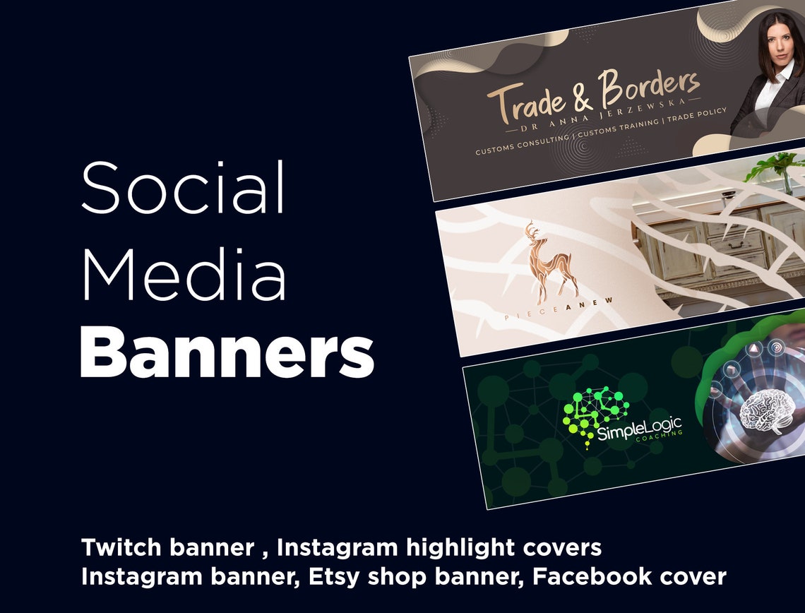 Twitch Banner Instagram Highlight Covers Instagram Banner - Etsy