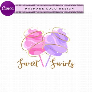 Cotton Candy Png, Pink Cotton Candy Logo Design, Cotton Candy Labels ...