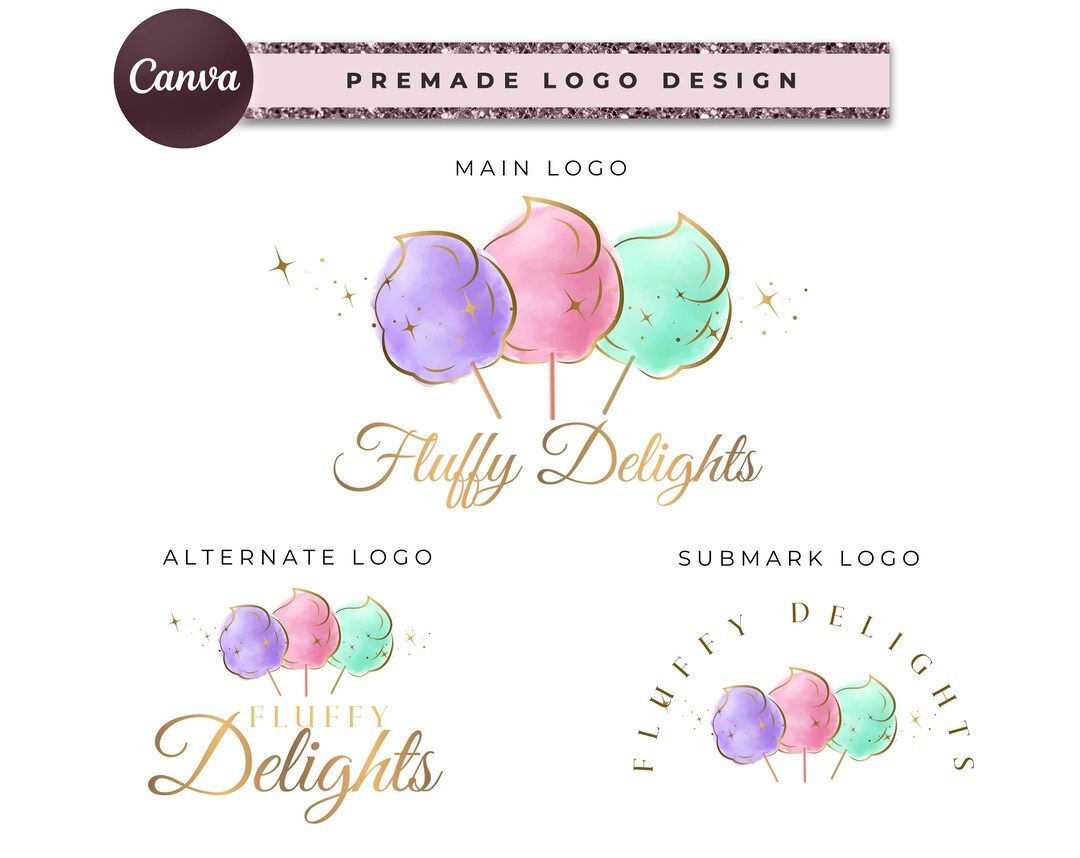 Pink Cotton Candy Logo Design, Cotton Candy Png, Cotton Candy Labels ...
