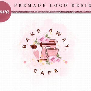 Mixer Logo, Bakery Logo, Boho Bakery Logo, Baker Logo, Bakery Logo ...