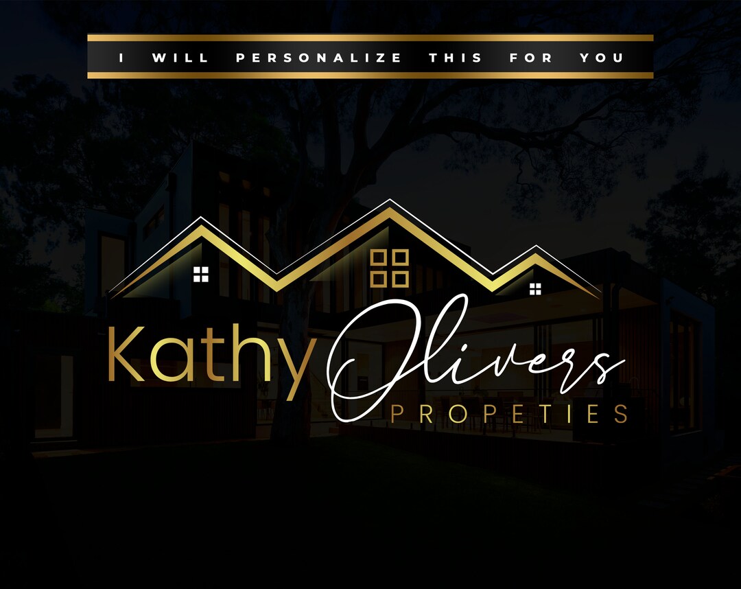 Realtor Logo Signature, Realtor Logo, Gold Real Estate Logo, Luxury ...