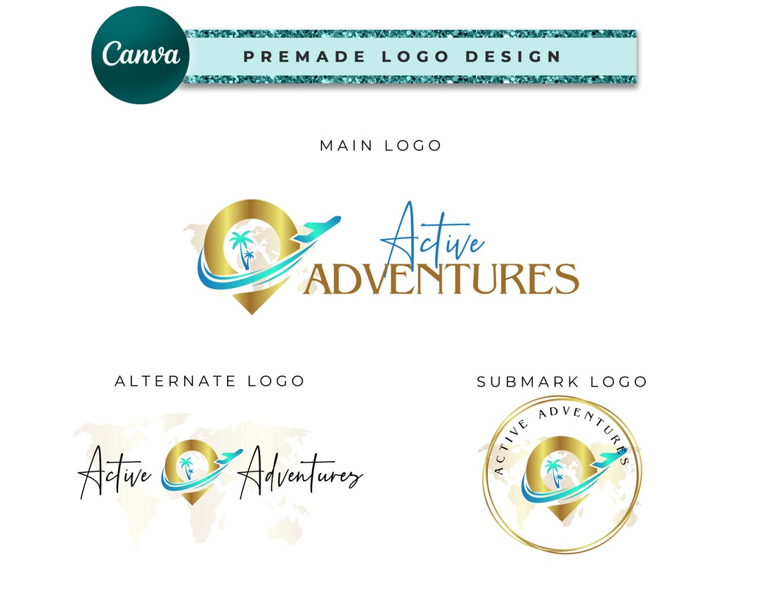 Travel Logo Design, Adventure Logo, Palm Tree Logo, Travel Business ...