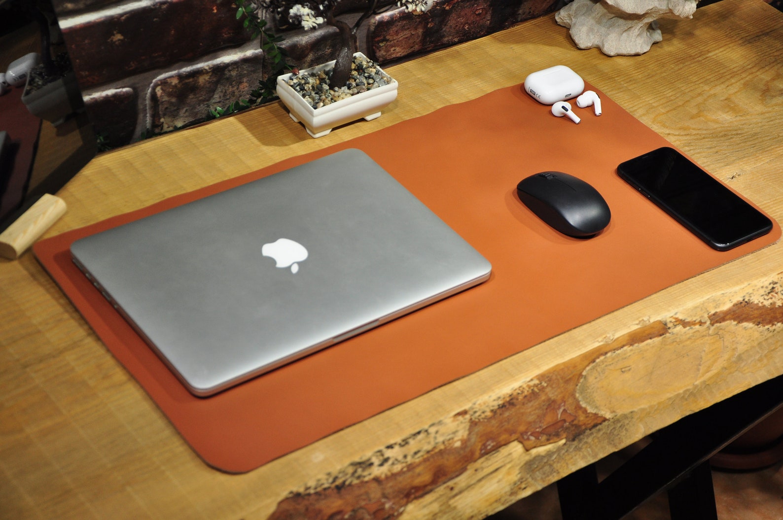 Free Personalized Genuine Leather Desk Mat / Desk Pad / - Etsy