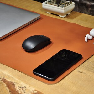 Free Personalized Genuine Leather Desk Mat / Desk Pad / - Etsy