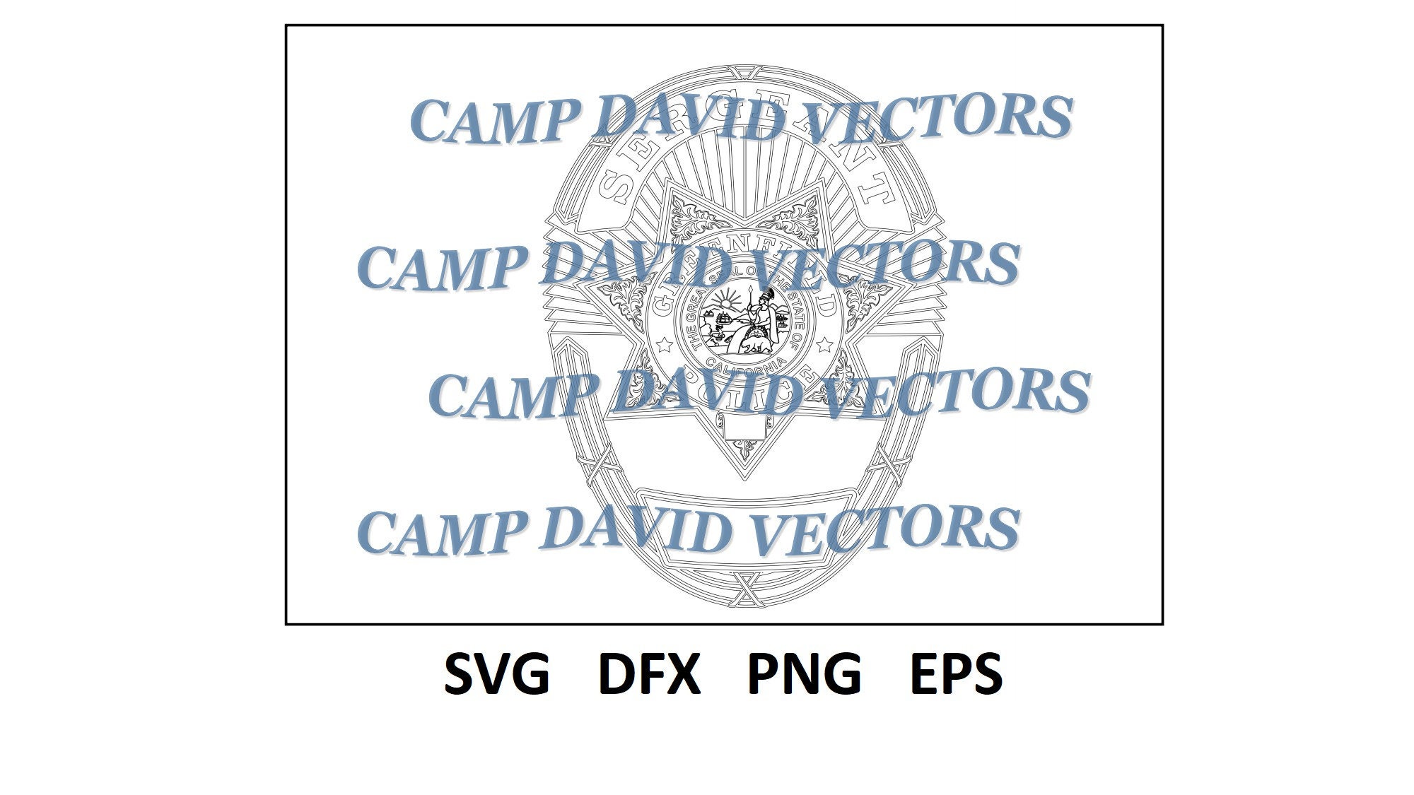 Greenfield PD, Police Badge, California, Logo, Custom, Vector, Law ...