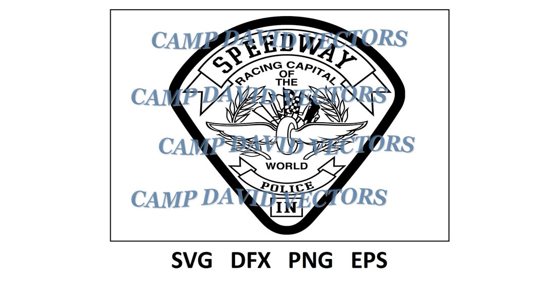 Speedway Police Badge, Logo, Seal, Custom, Vector, Law Enforcement SVG ...