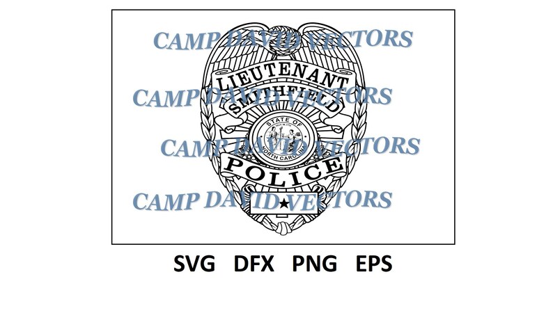 Smithfield Police Badge, Logo, Seal, Custom, Vector, Law Enforcement ...