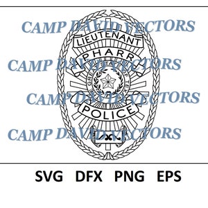 Pharr Texas Police Badge, Logo, Seal, Custom, Vector, Law Enforcement ...
