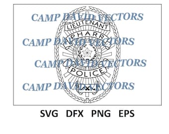 Indianapolis Police Badge Logo Seal Custom Vector Law - Etsy