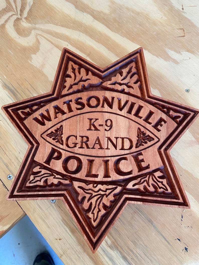 Watsonville Police K9 Badge, Logo, Seal, Custom, Vector, Law ...